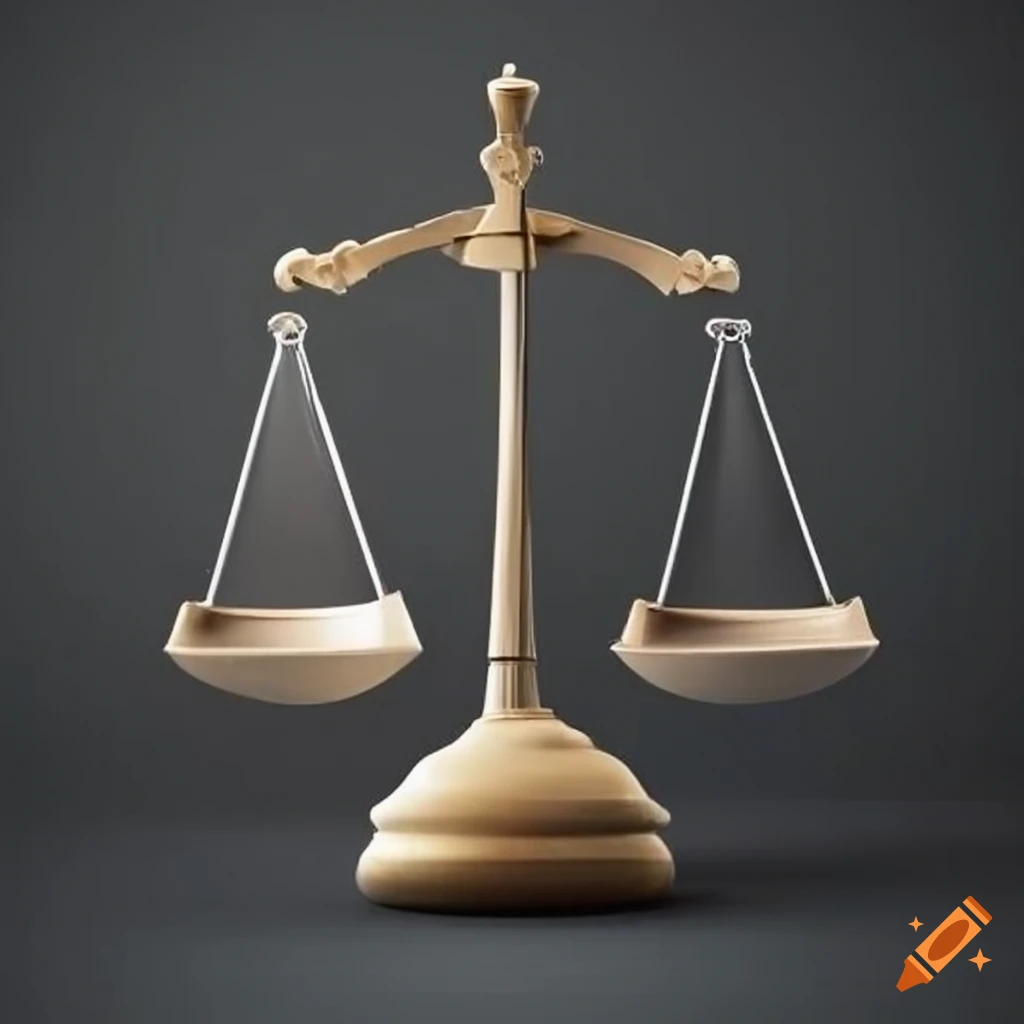 Balance scale on Craiyon