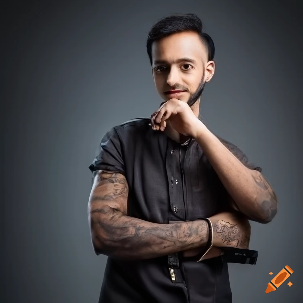 Talented designer portrait photo on Craiyon