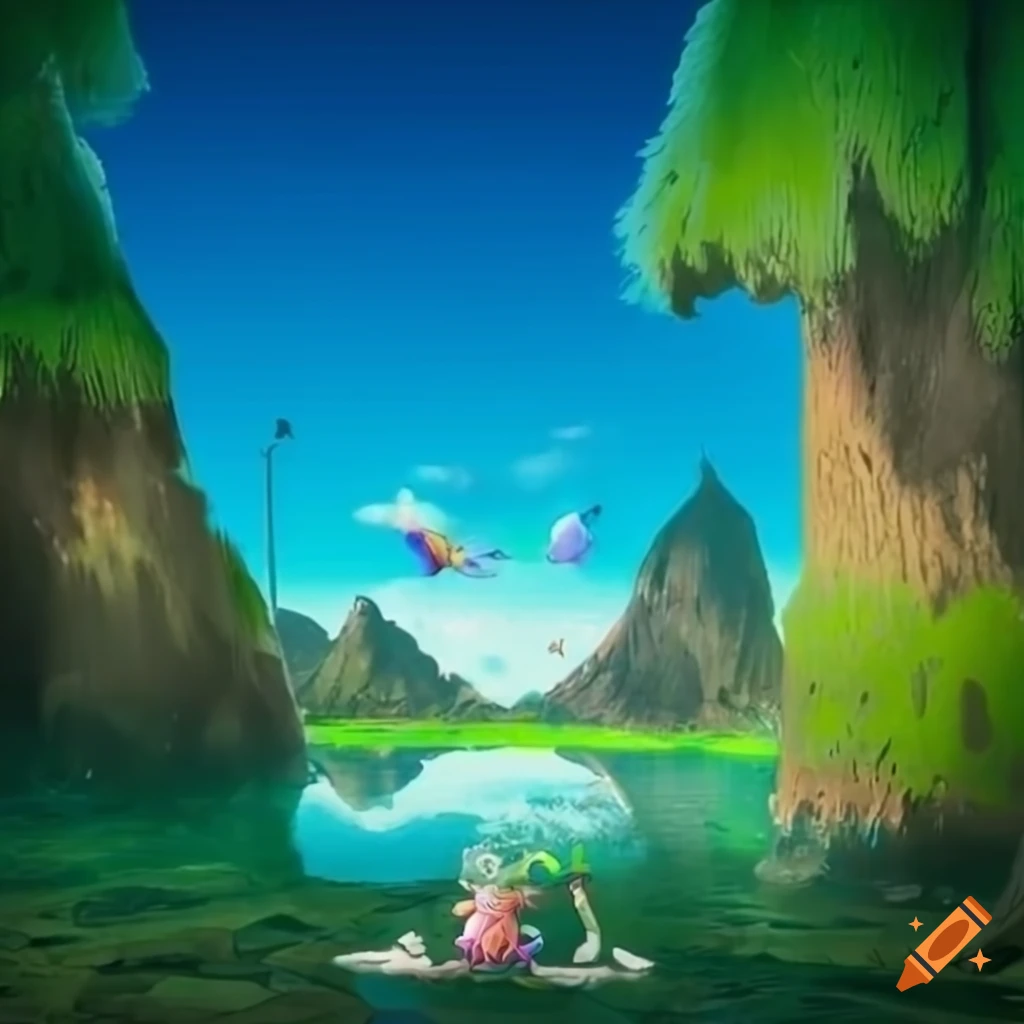 Pokemon Lake guardians - Uxie, Mesprit, Azelf harmoniously interacting ...