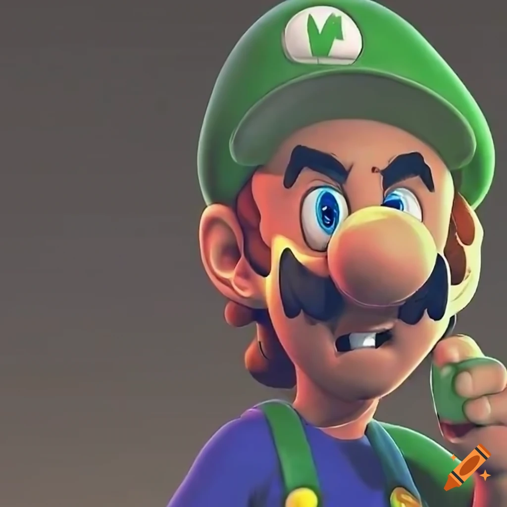 Angry luigi on Craiyon