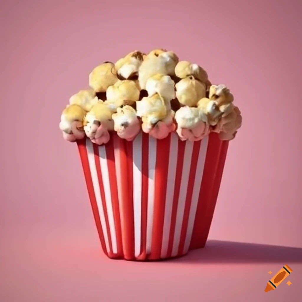 Cute popcorn couch on Craiyon