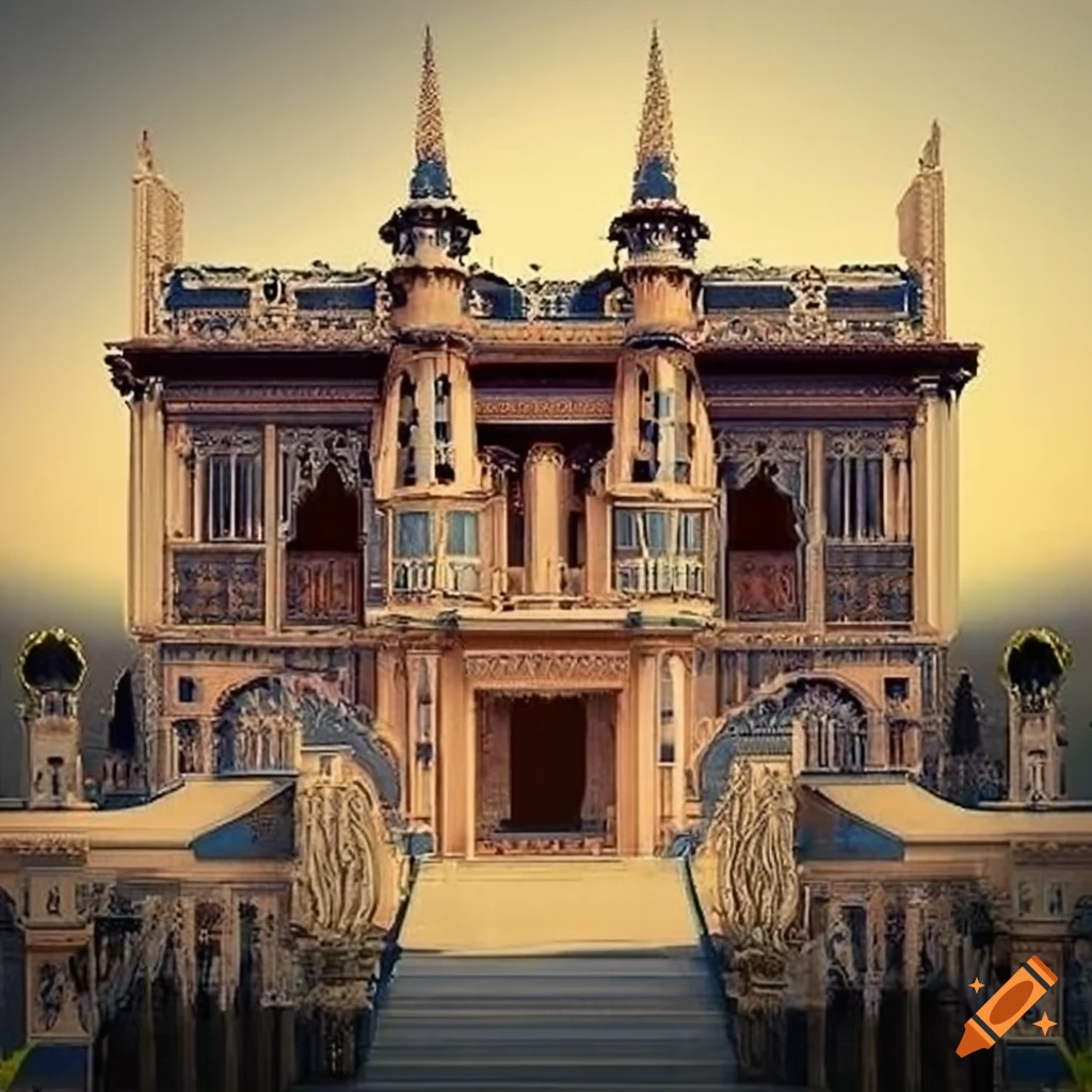 Kurdistan style palace design on Craiyon