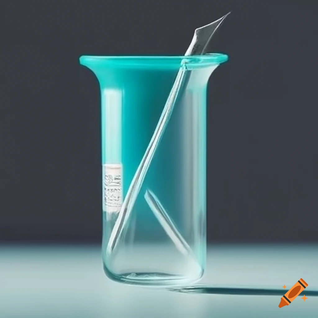 Painted small 10ml beaker on Craiyon