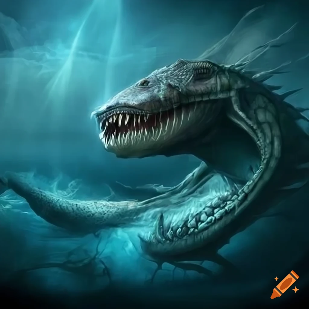 Leviathan fantasy art in high definition on Craiyon