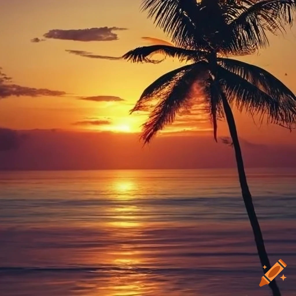 Jamaican sunset on Craiyon