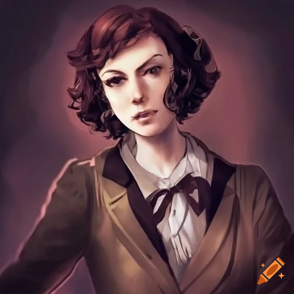 Female moriarty and sherlock holmes characters on Craiyon