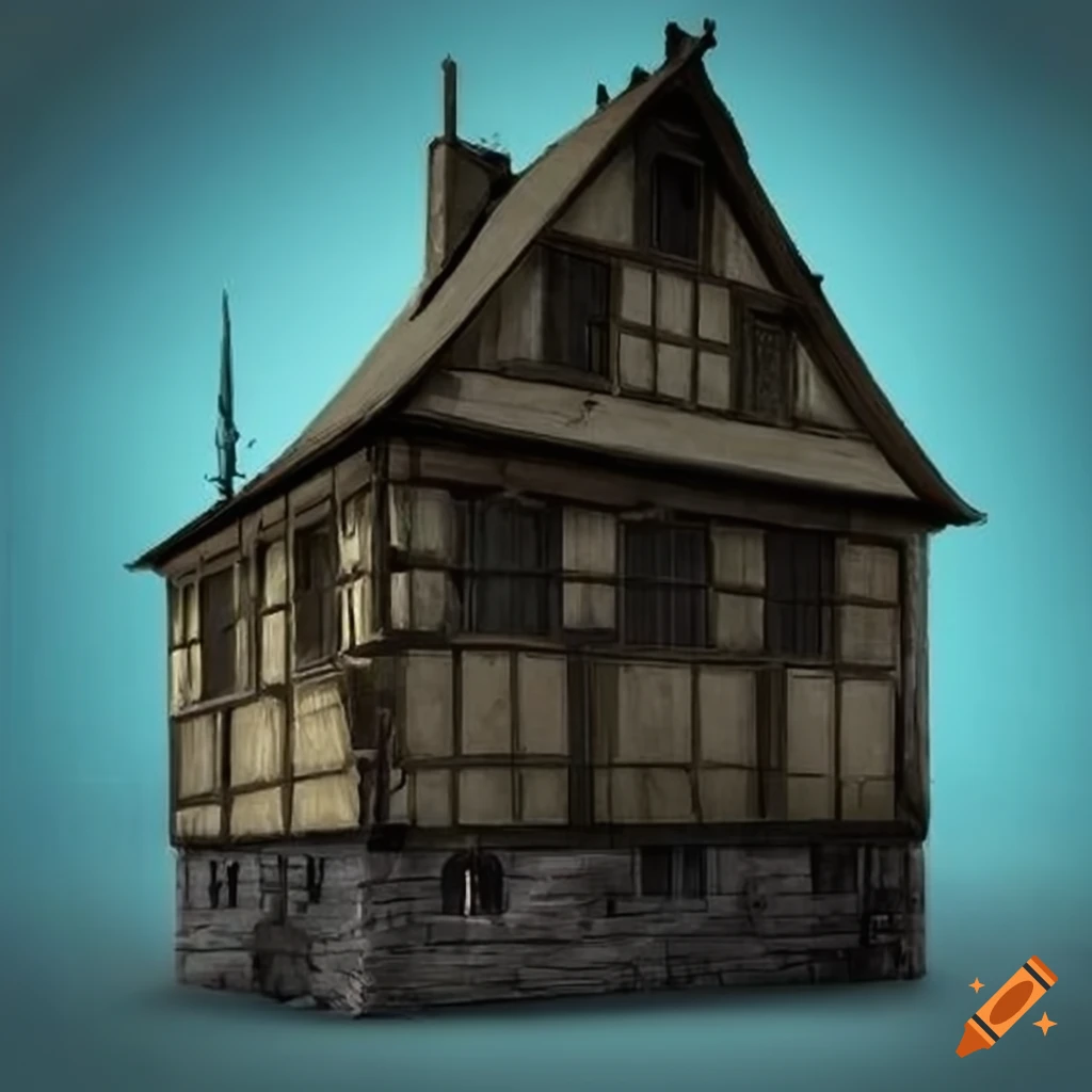 Medieval house on Craiyon