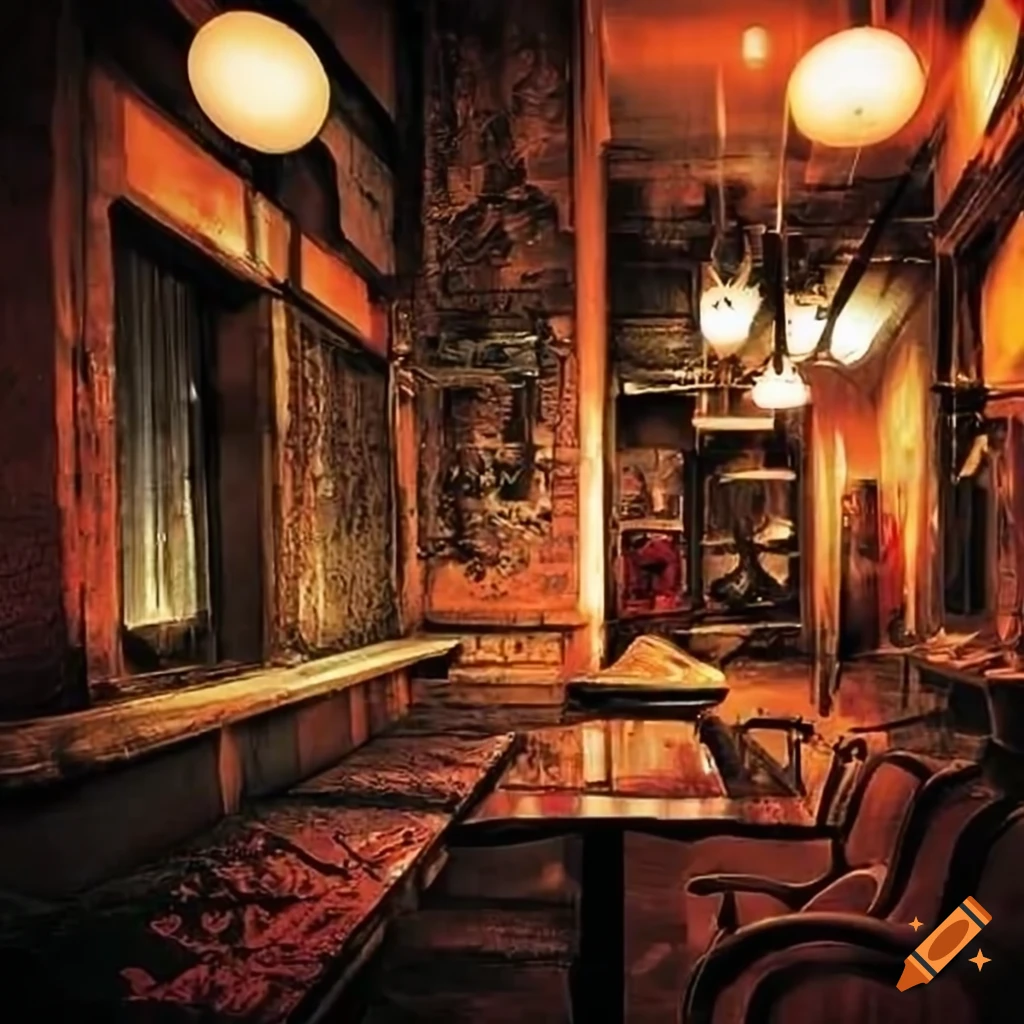 Old restaurant with rustic charm on Craiyon