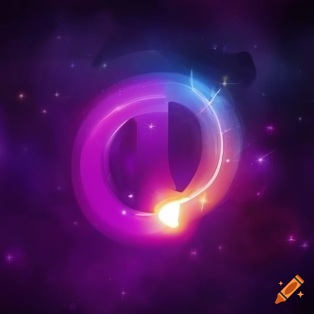 Avatar with ps letters on cosmic purple background on Craiyon