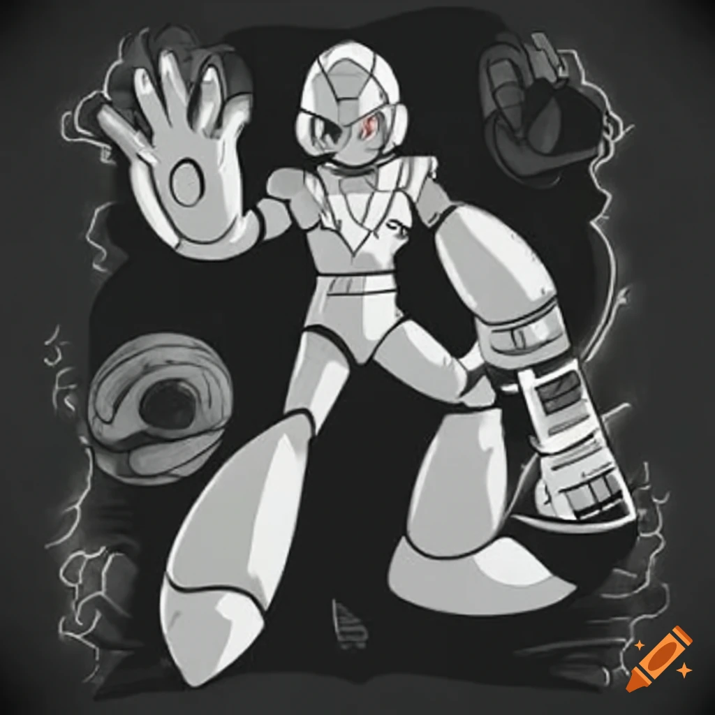 Mega man prototype sketch by dr. wily on Craiyon