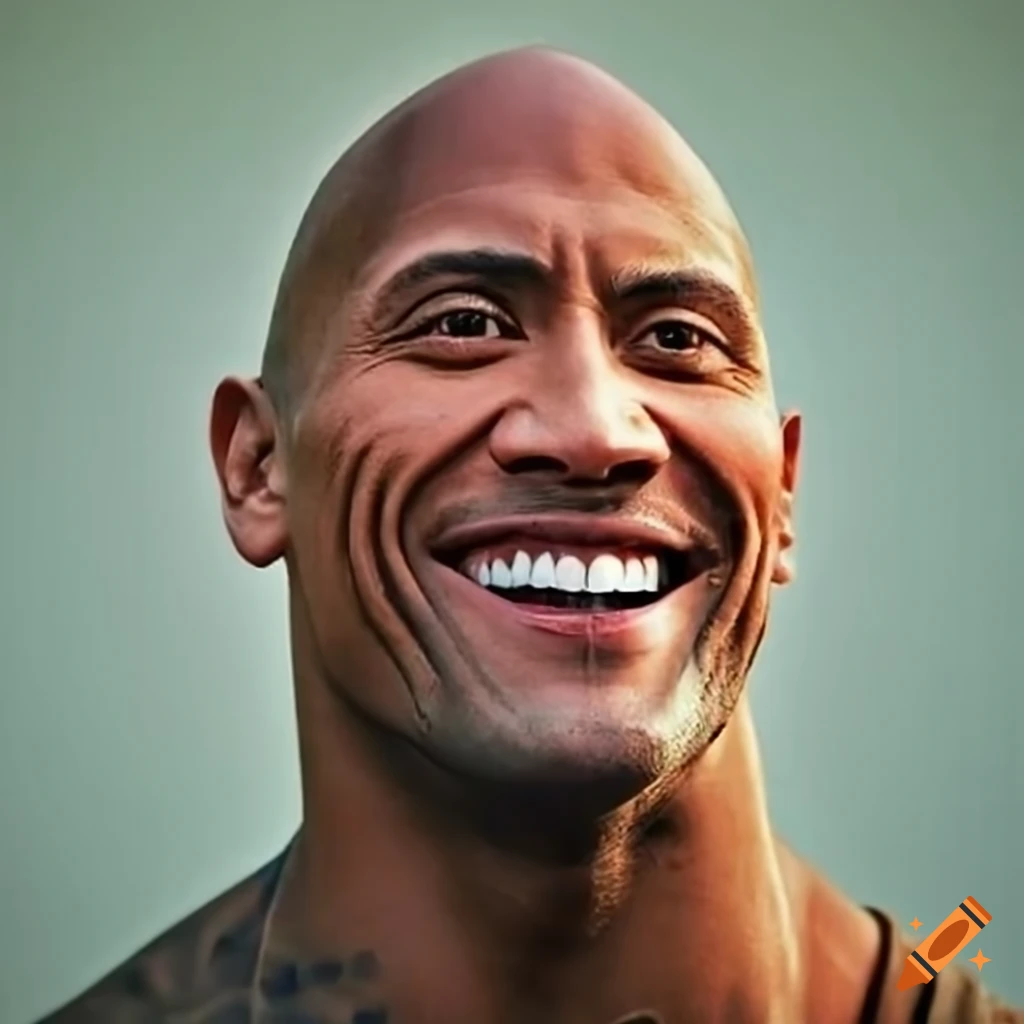 Smiling rock sculpture on Craiyon