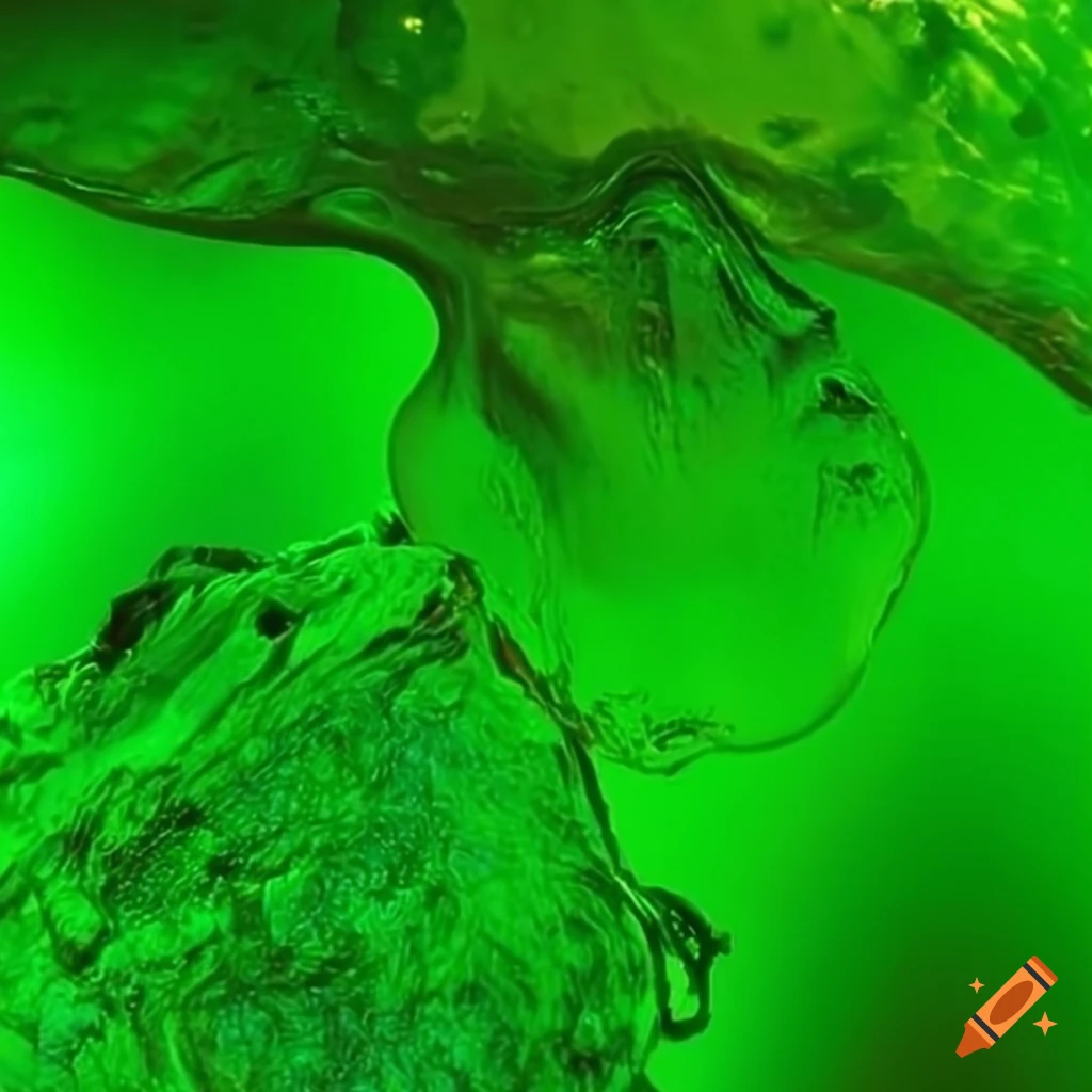 Acid green amethyst on Craiyon