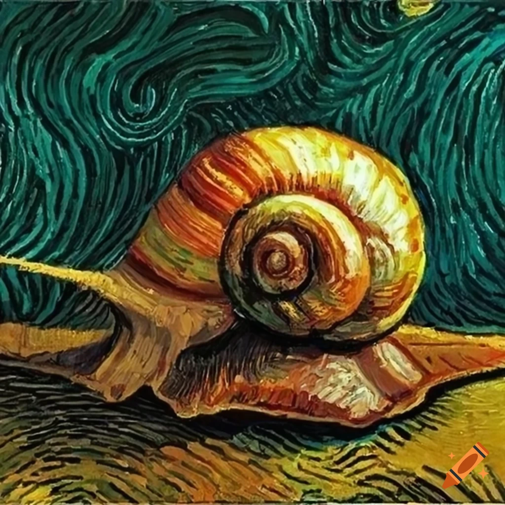 Escargot by van gogh on Craiyon