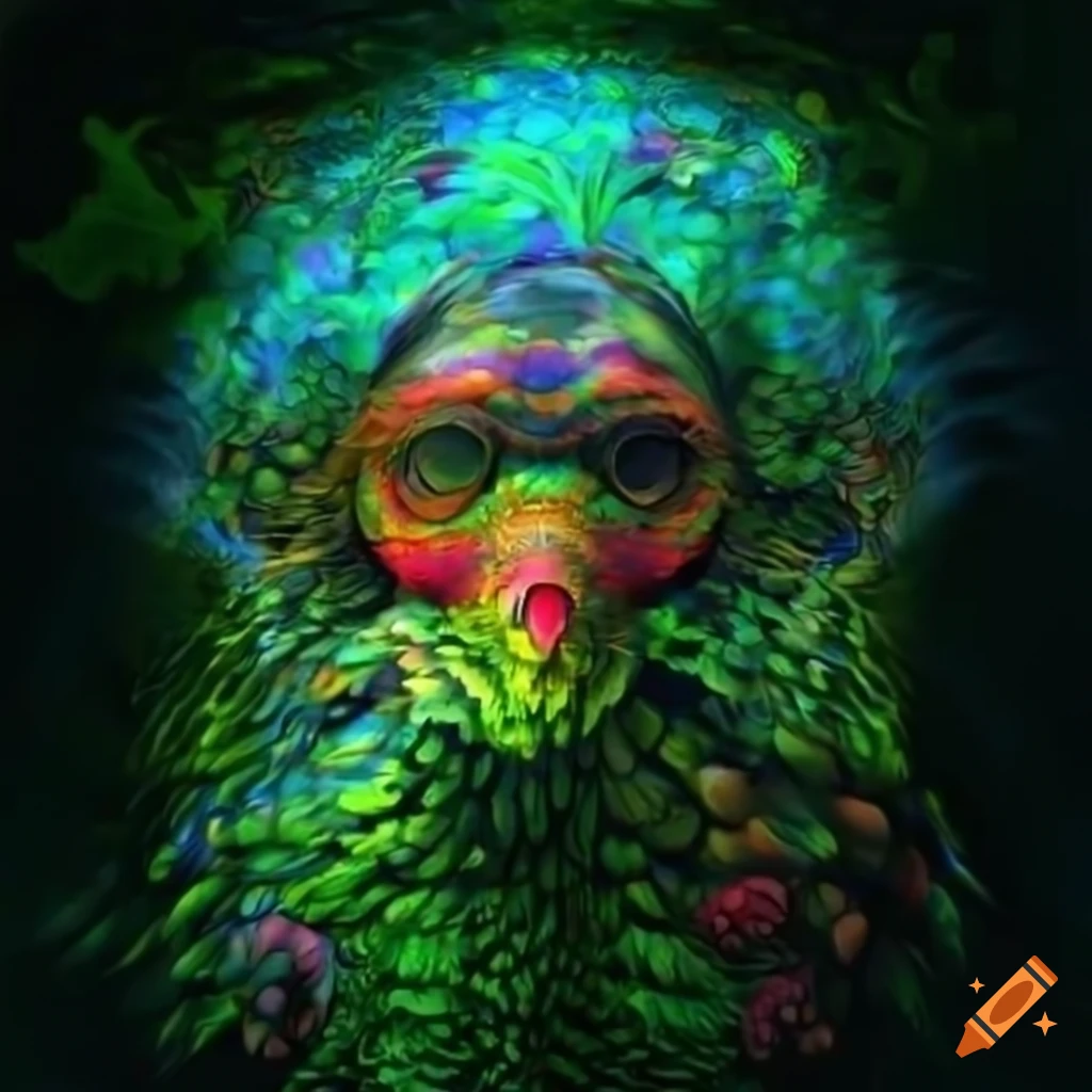 Google deepdream bird scape on Craiyon