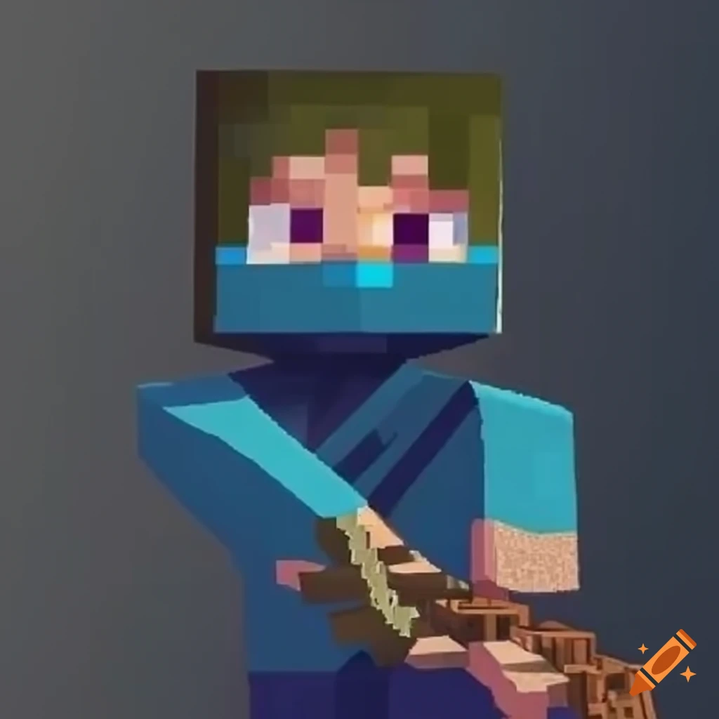 Ninja profile picture in minecraft style on Craiyon