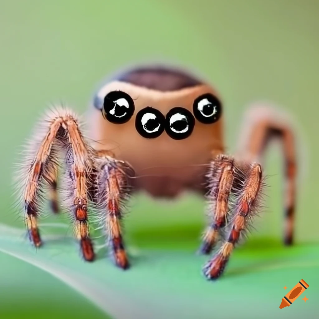 Cute spider on Craiyon