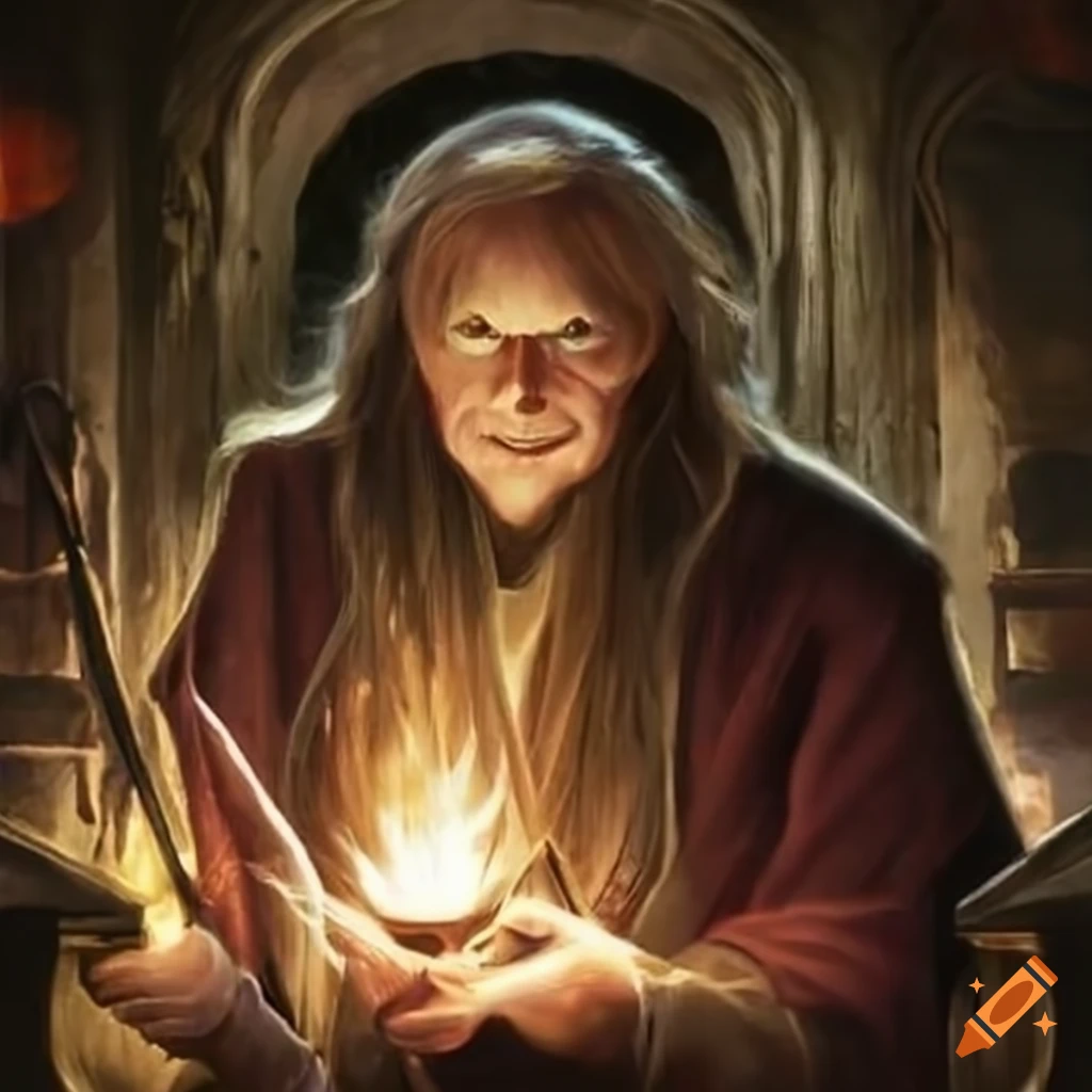 Wizard casting a spell to reinforce a basement on Craiyon