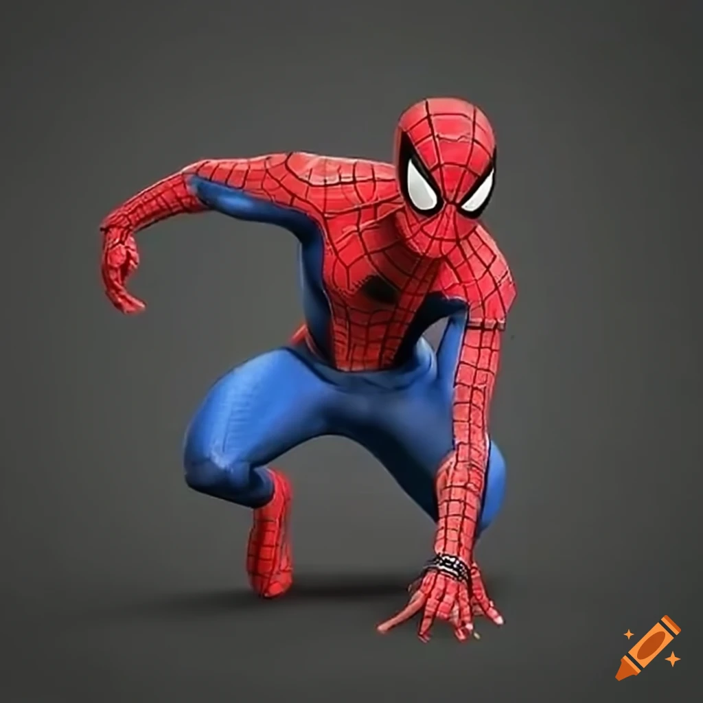 Spiderman playing soccer on Craiyon