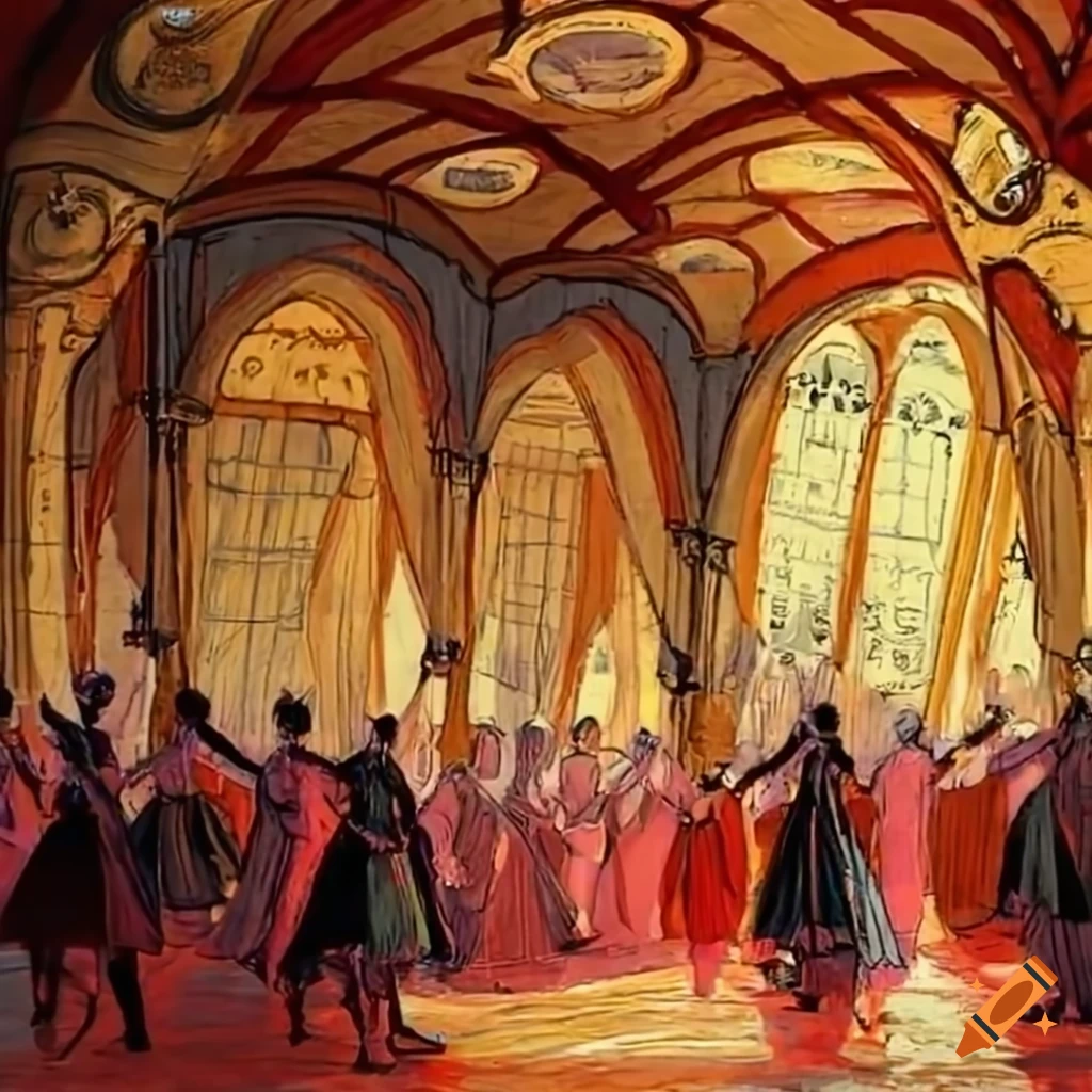 The royal dance hall on Craiyon