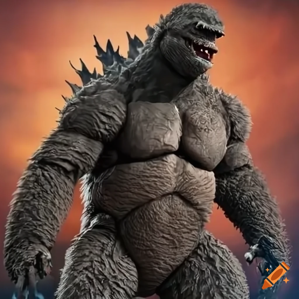 Robot godzilla fighting kong on Craiyon