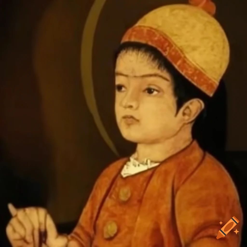3-year-old Qasim, son of Prophet Muhammad in the 600s on Craiyon