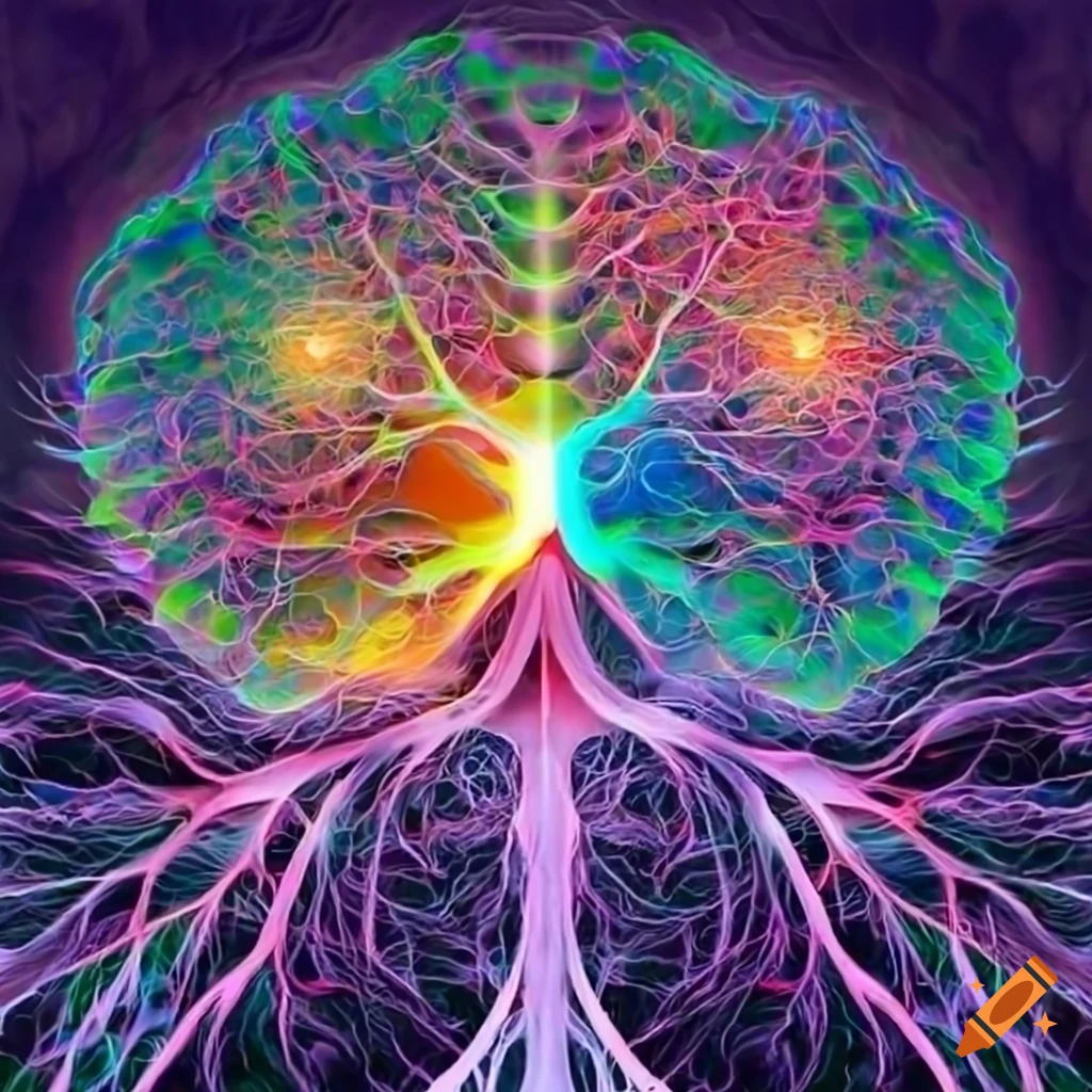 Artistic illustration of a neural network represented as an intertwined ...