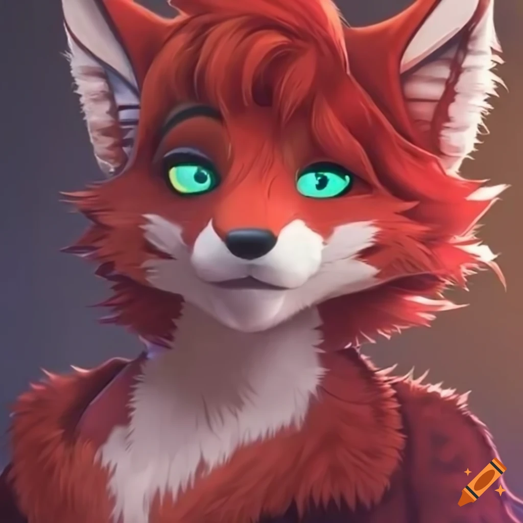 Red furry texture on Craiyon