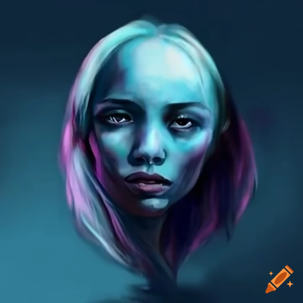 Abstract art piece showcasing vibrant colors and patterns on Craiyon