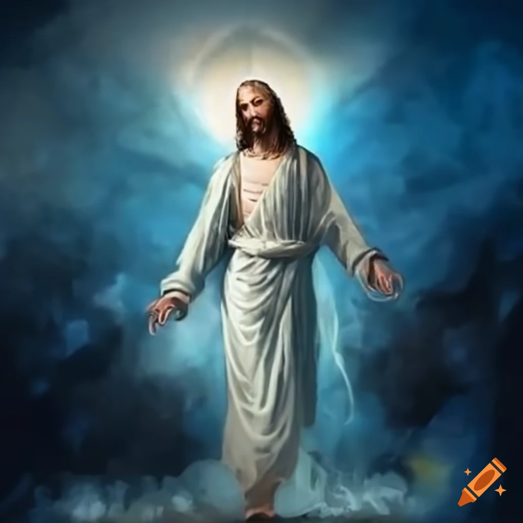 Religious depiction of jesus on Craiyon