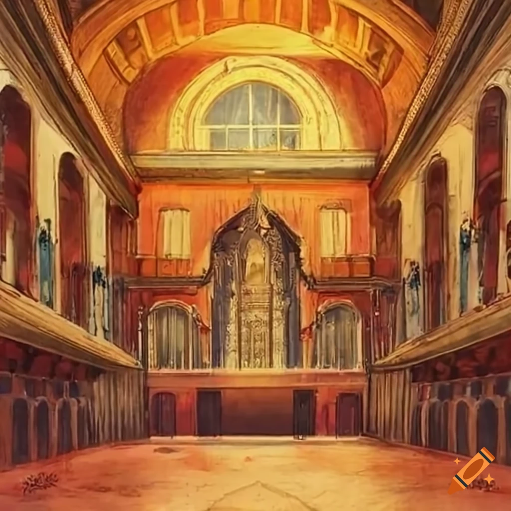 The royal dance hall on Craiyon