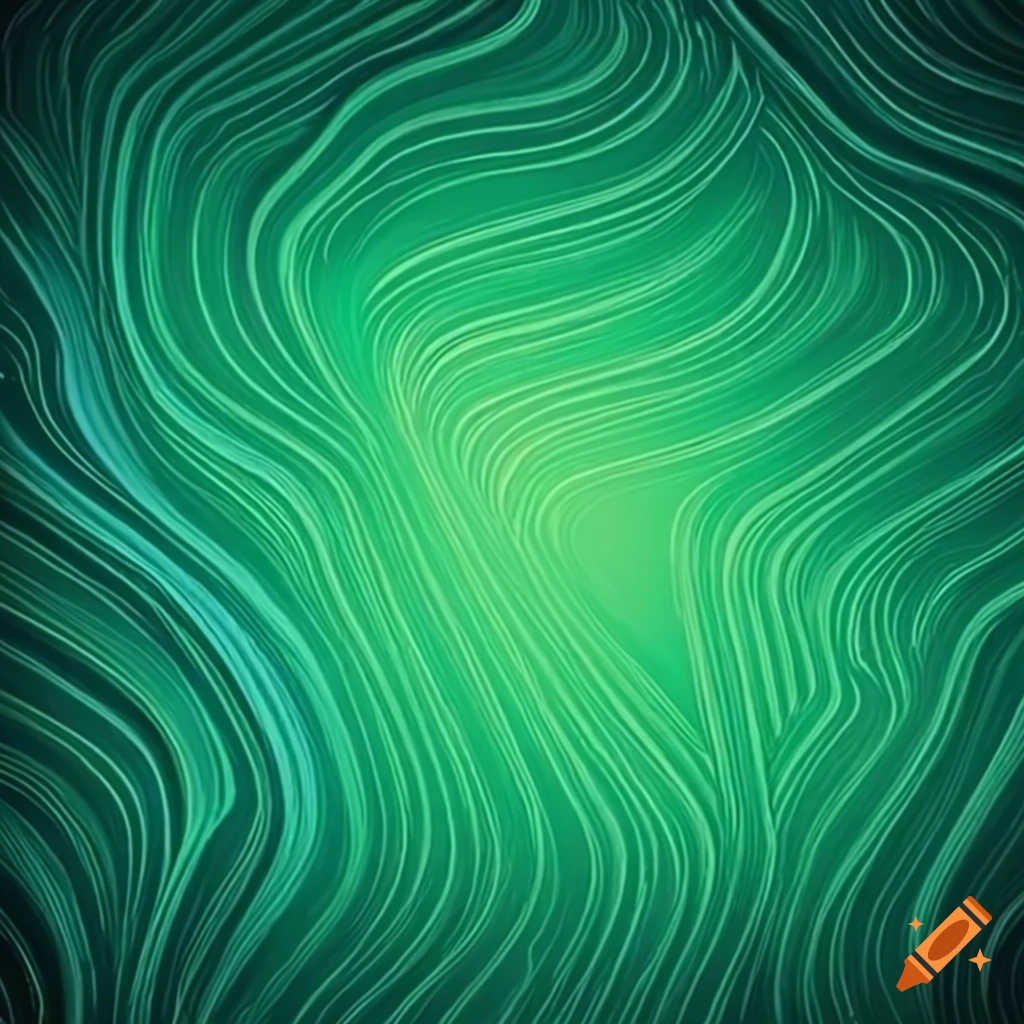 Green book with a wave pattern design on Craiyon