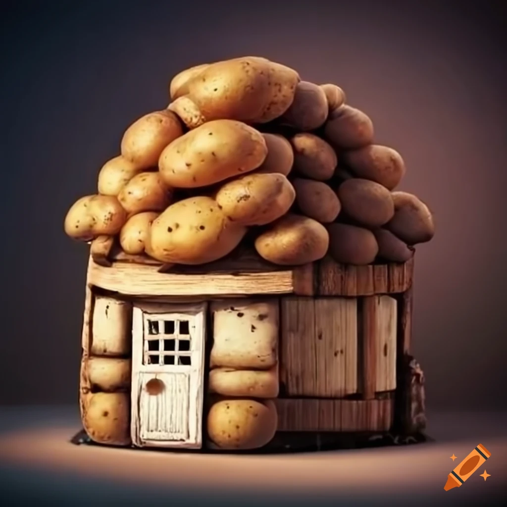 Potato house on Craiyon