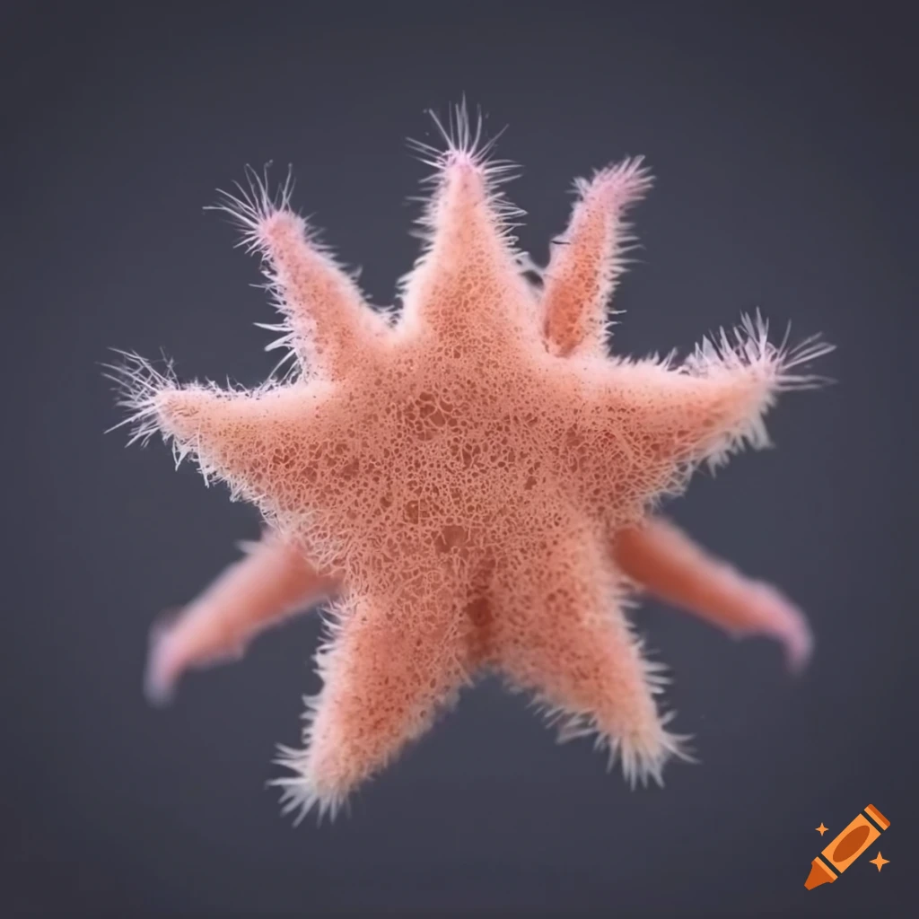 Fuzzy mold in star shape on Craiyon