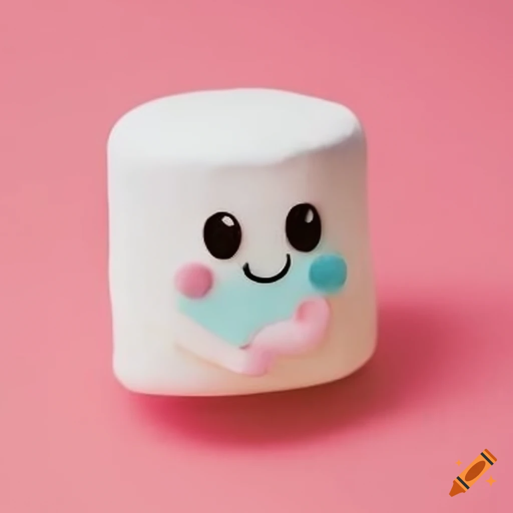 Cute marshmallows on Craiyon