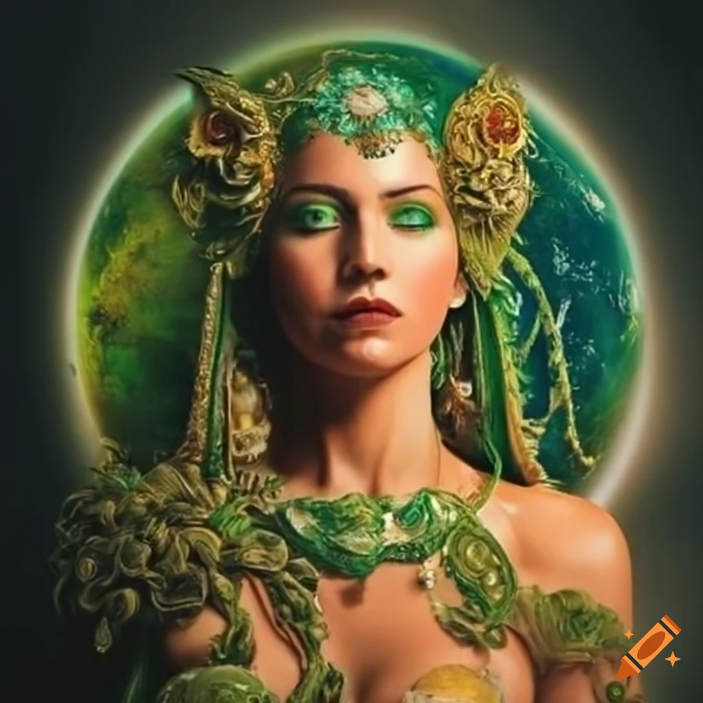 Goddess of earth depiction on Craiyon