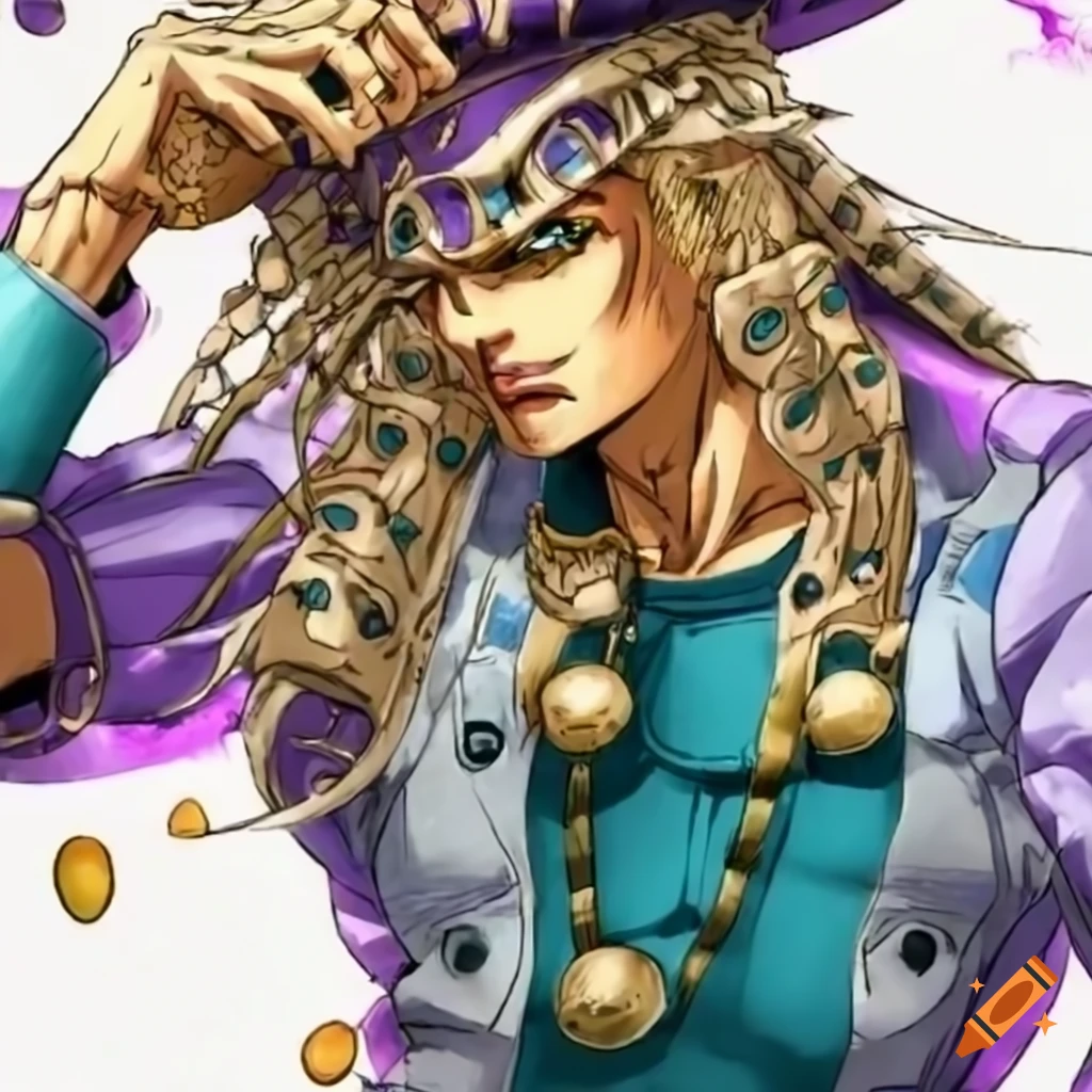 Gyro zeppeli character from steel ball run on Craiyon