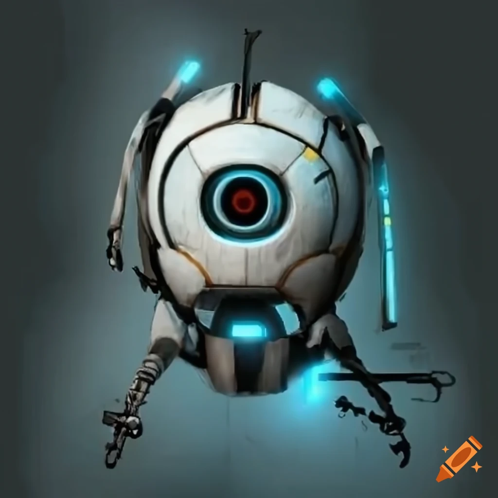 Portal 2 video game logo on Craiyon
