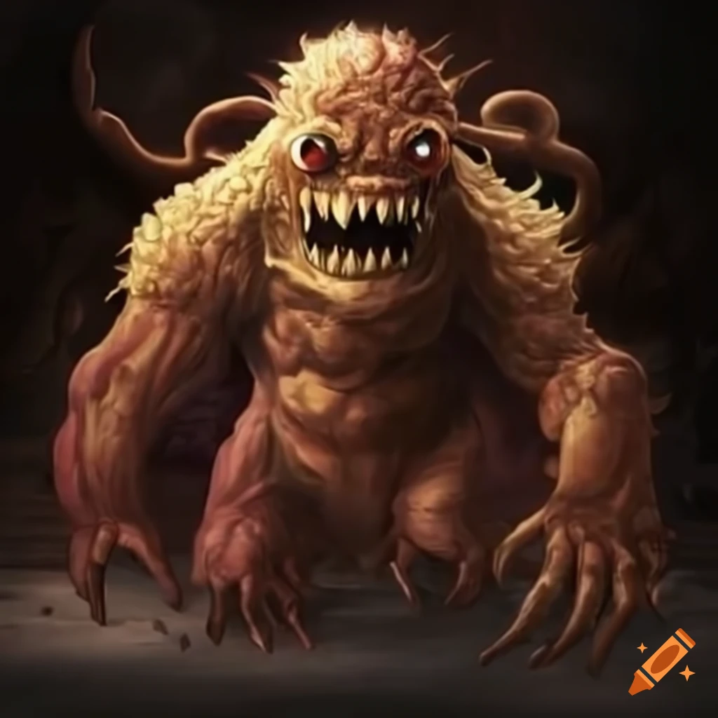 Monster creature on Craiyon