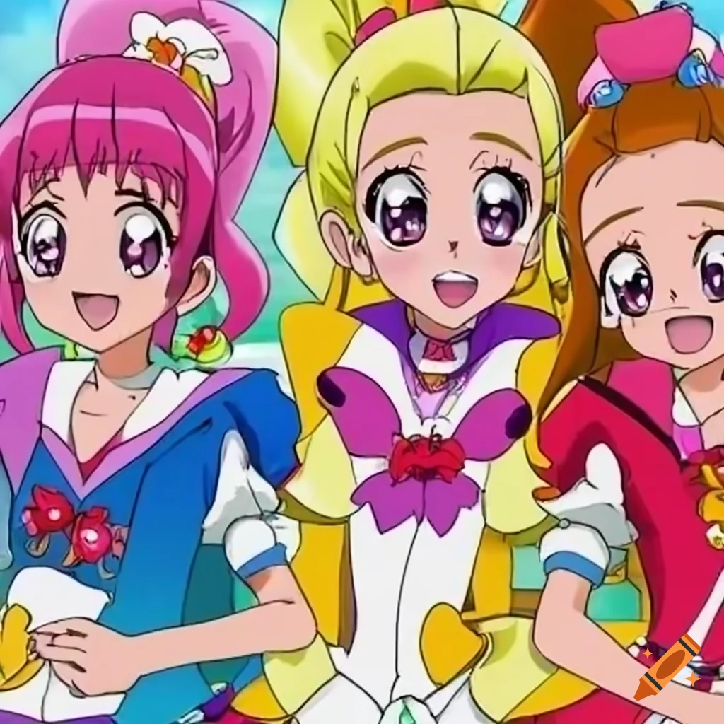 Group shot of healthy cgi dog puppies from a disney junior show on Craiyon