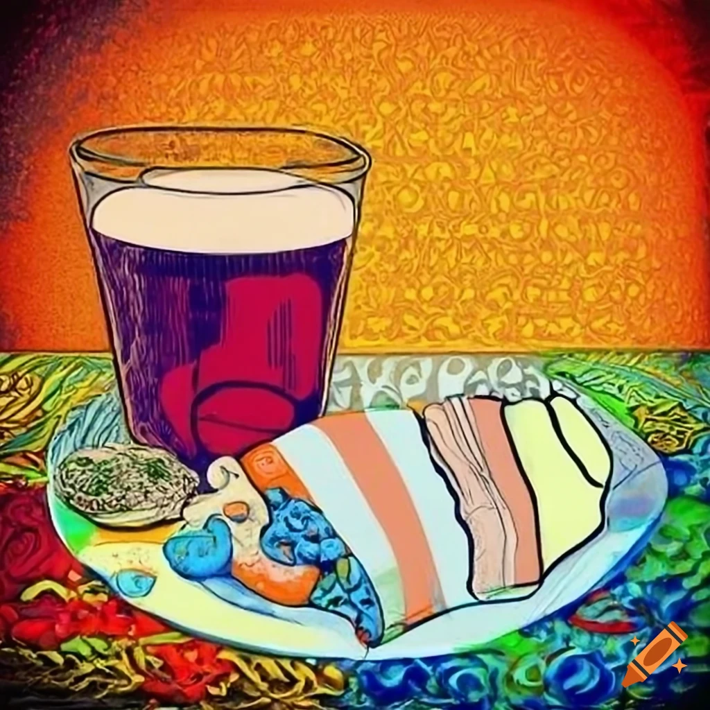 Pop art style still life on Craiyon