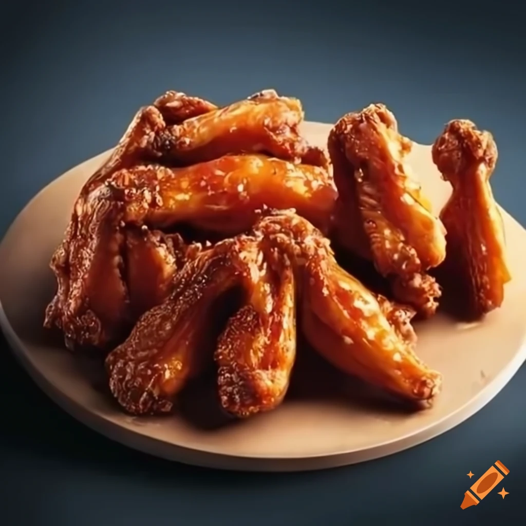 Spicy chicken wings fast food on Craiyon