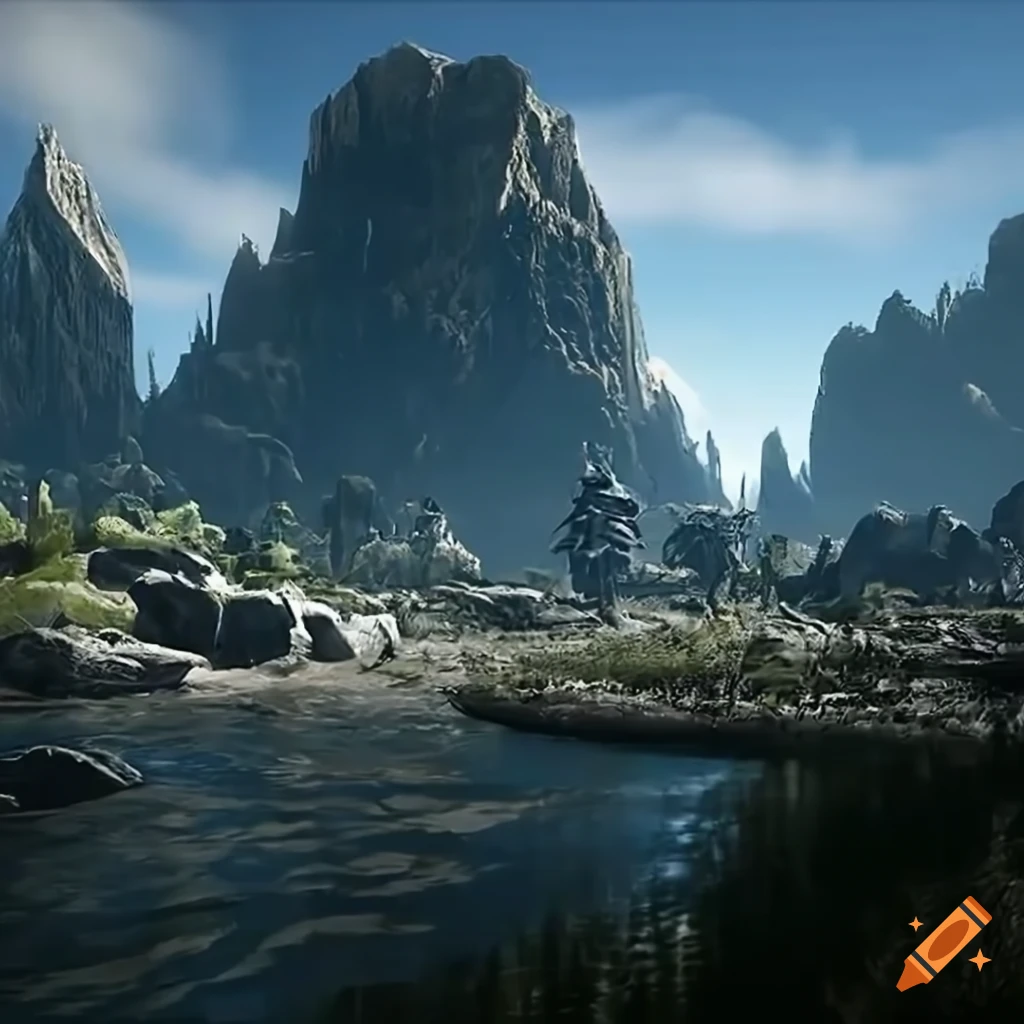 Ark environment on Craiyon