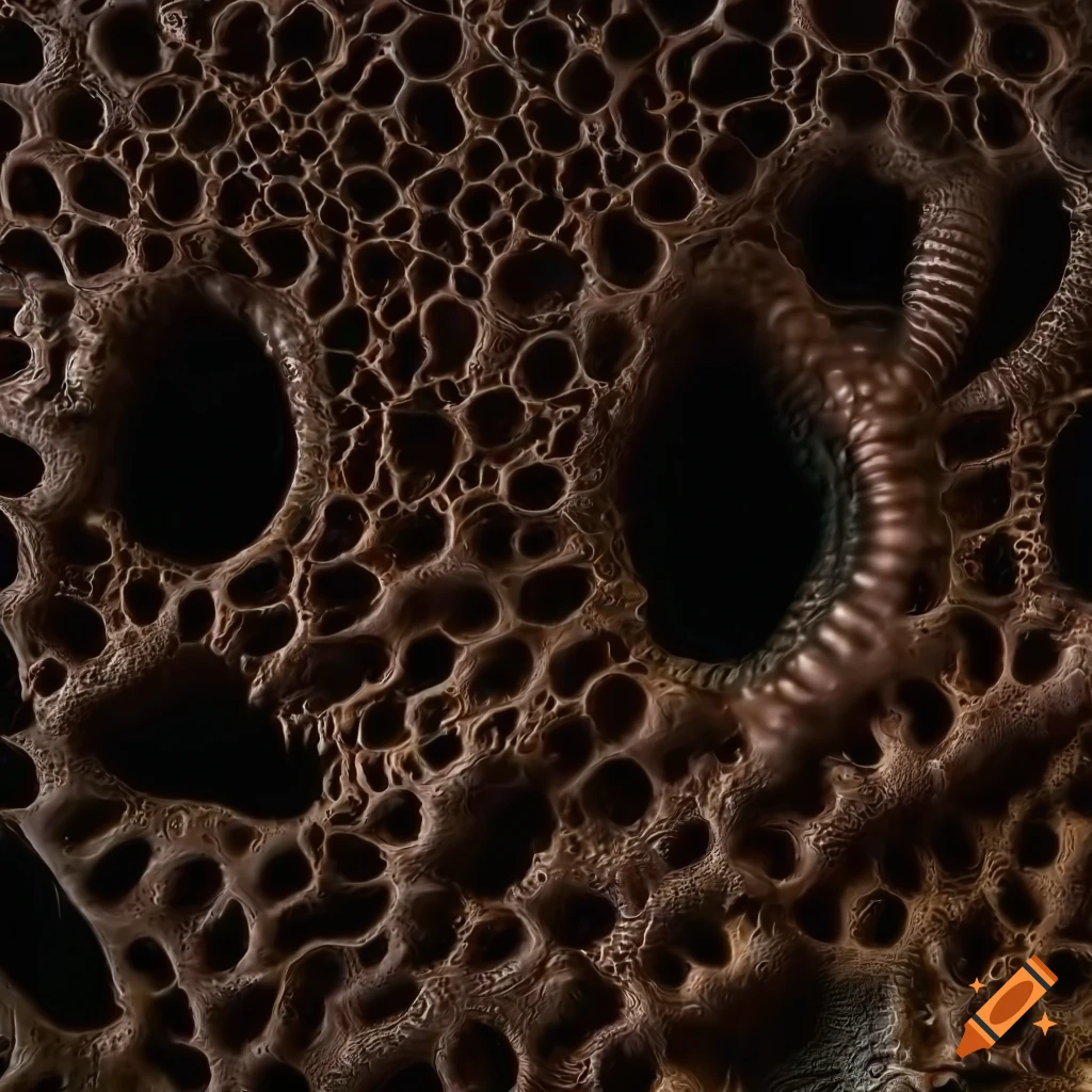 Slimy worm-like alien goo texture on Craiyon