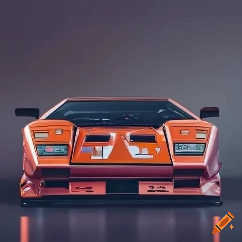 2022 lamborghini countach gt1 race car on Craiyon