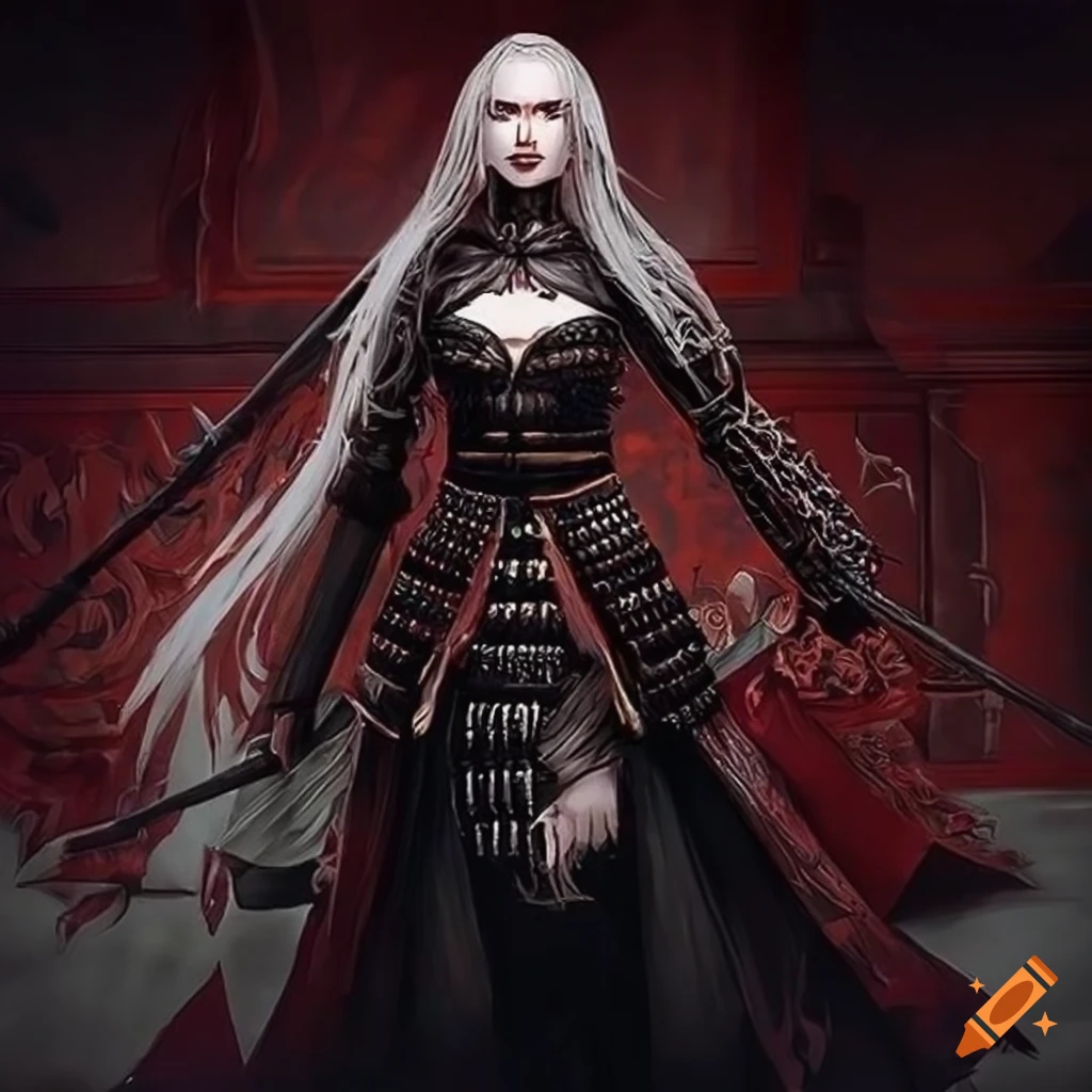 Beautiful gothic samurai warrior on Craiyon