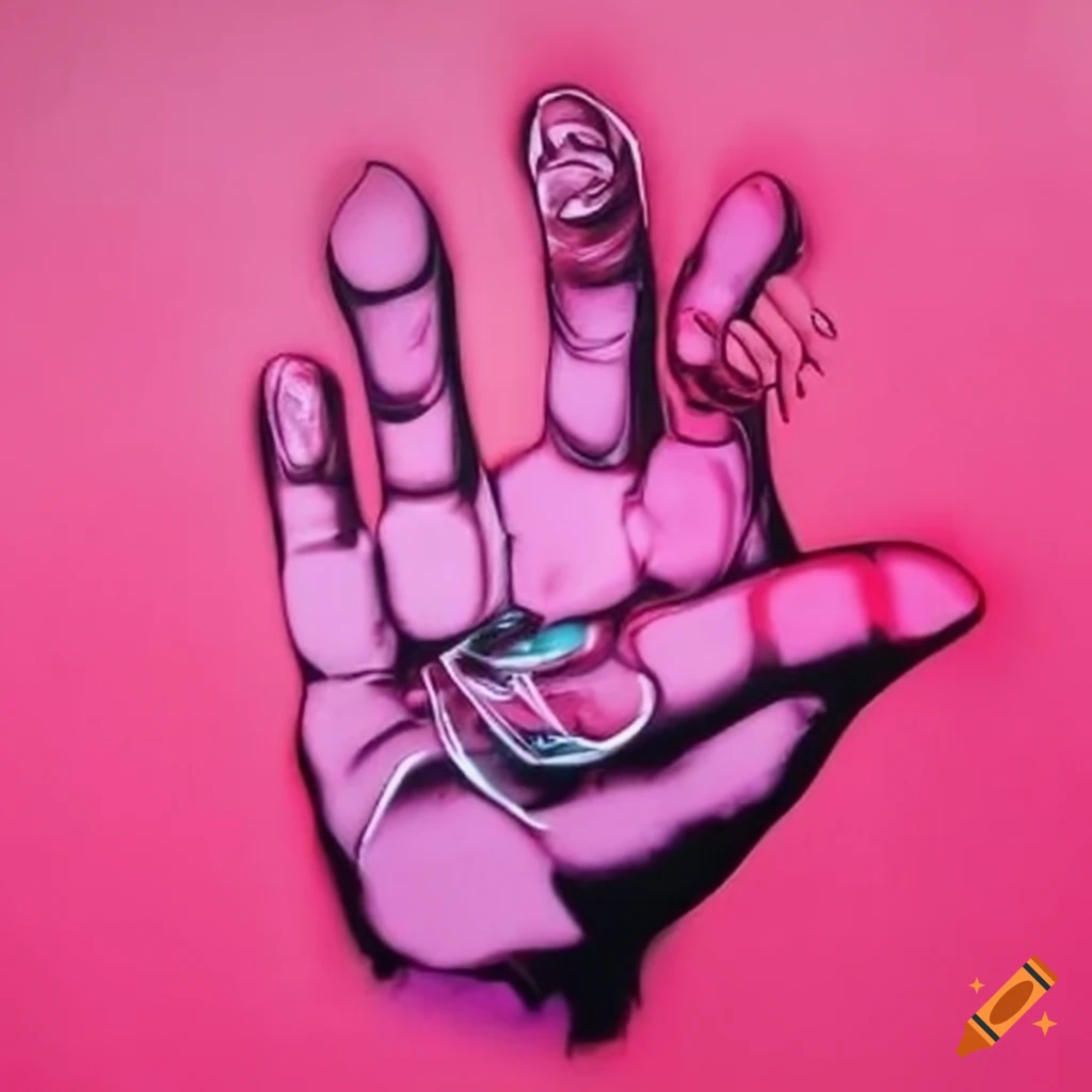 Pinky pc graffiti on a wall on Craiyon