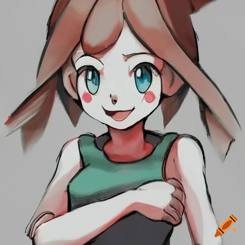 May character as an adult on Craiyon