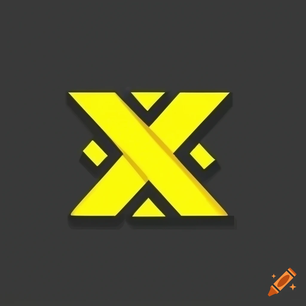 Simple yellow cheez-it cracker logo on black background with clean ...