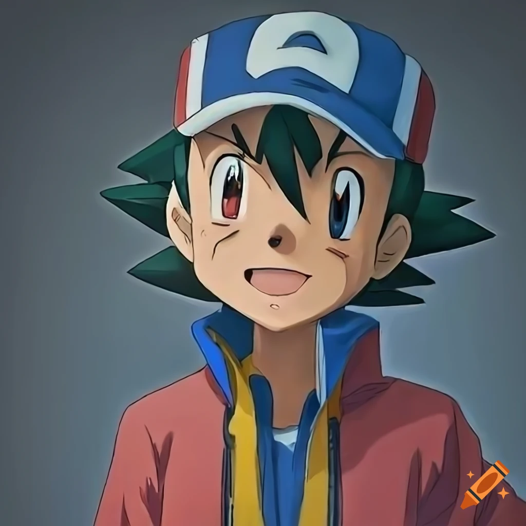 Hyperrealistic ash ketchum artwork on Craiyon