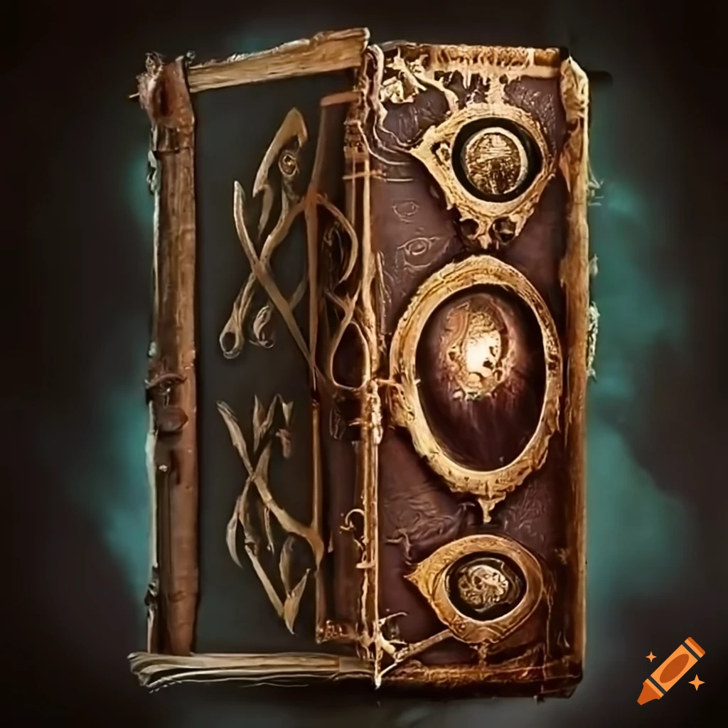 Old spell book on Craiyon